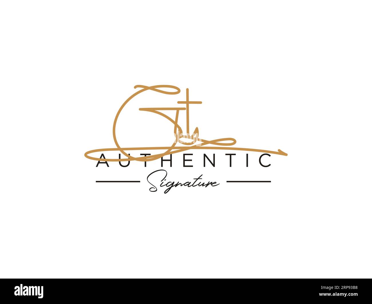 GT Signature Logo Template Vector Stock Vector Image & Art - Alamy