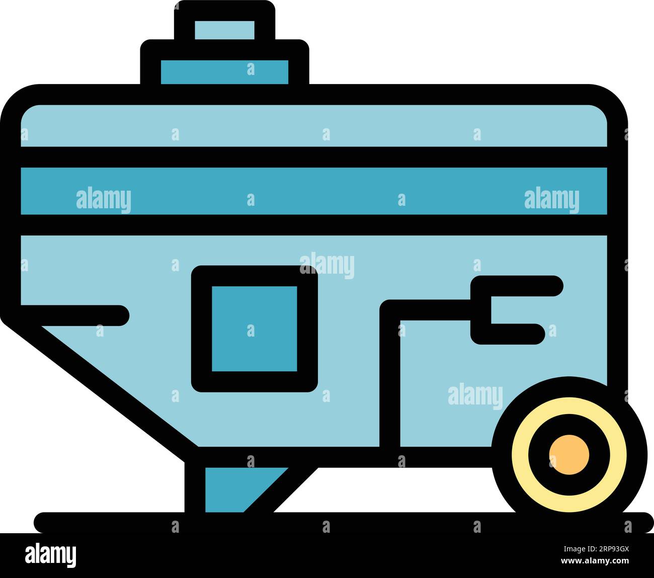 Generator energy icon outline vector. Power engine. Portable machine ...