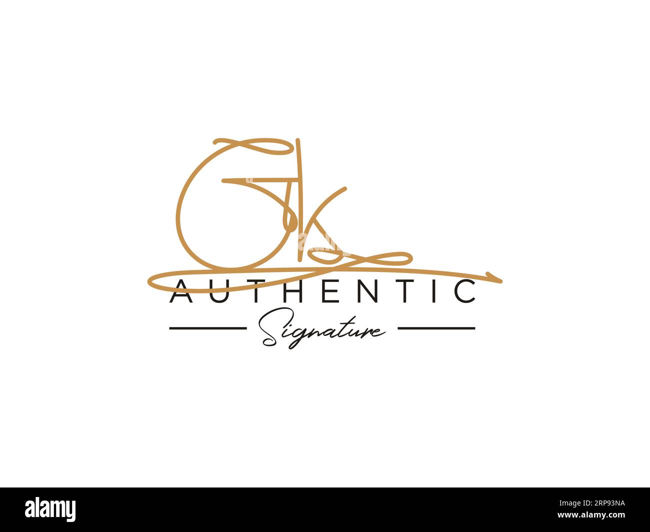 GK Signature Logo Template Vector Stock Vector Image & Art - Alamy