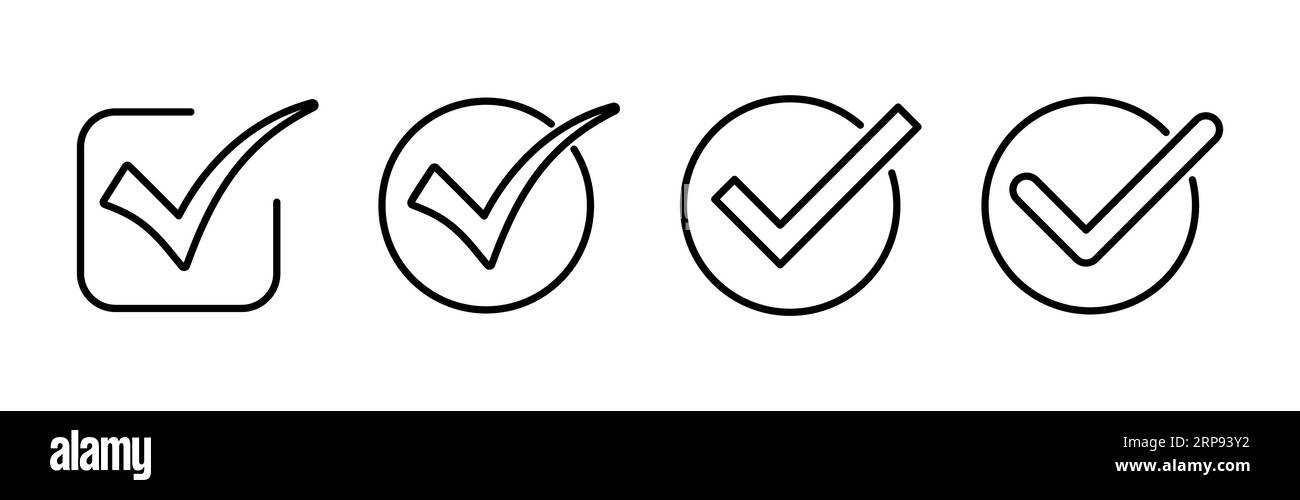 check icon vector. check mark icon. check list button icon Stock Vector Image & Art - Alamy