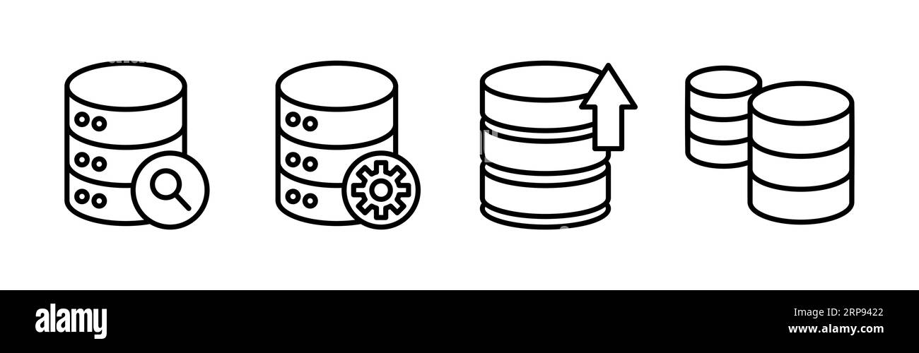 Database Icon Vector Server Icon Storage Stock Vector Image And Art Alamy