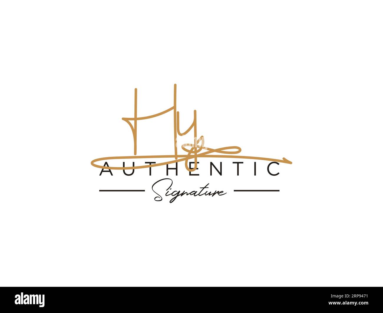HY Signature Logo Template Vector Stock Vector Image & Art - Alamy