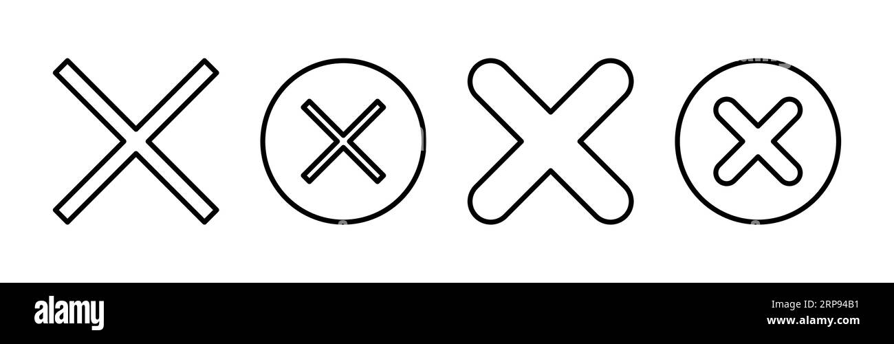Close vector icon. Delete icon. remove, cancel, exit symbol Stock ...