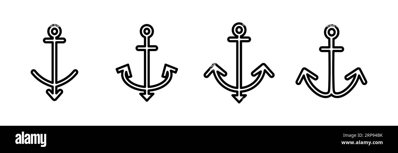 Anchor icon vector. Anchor sign. marine symbol Stock Vector Image & Art ...