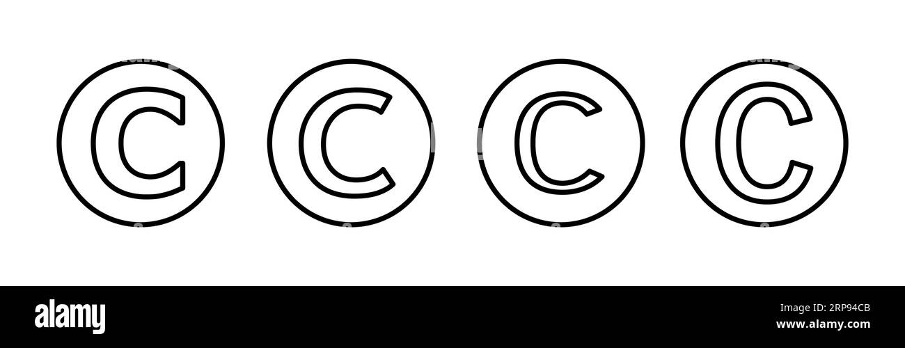 Copyright icon vector. copyright symbol Stock Vector Image & Art - Alamy