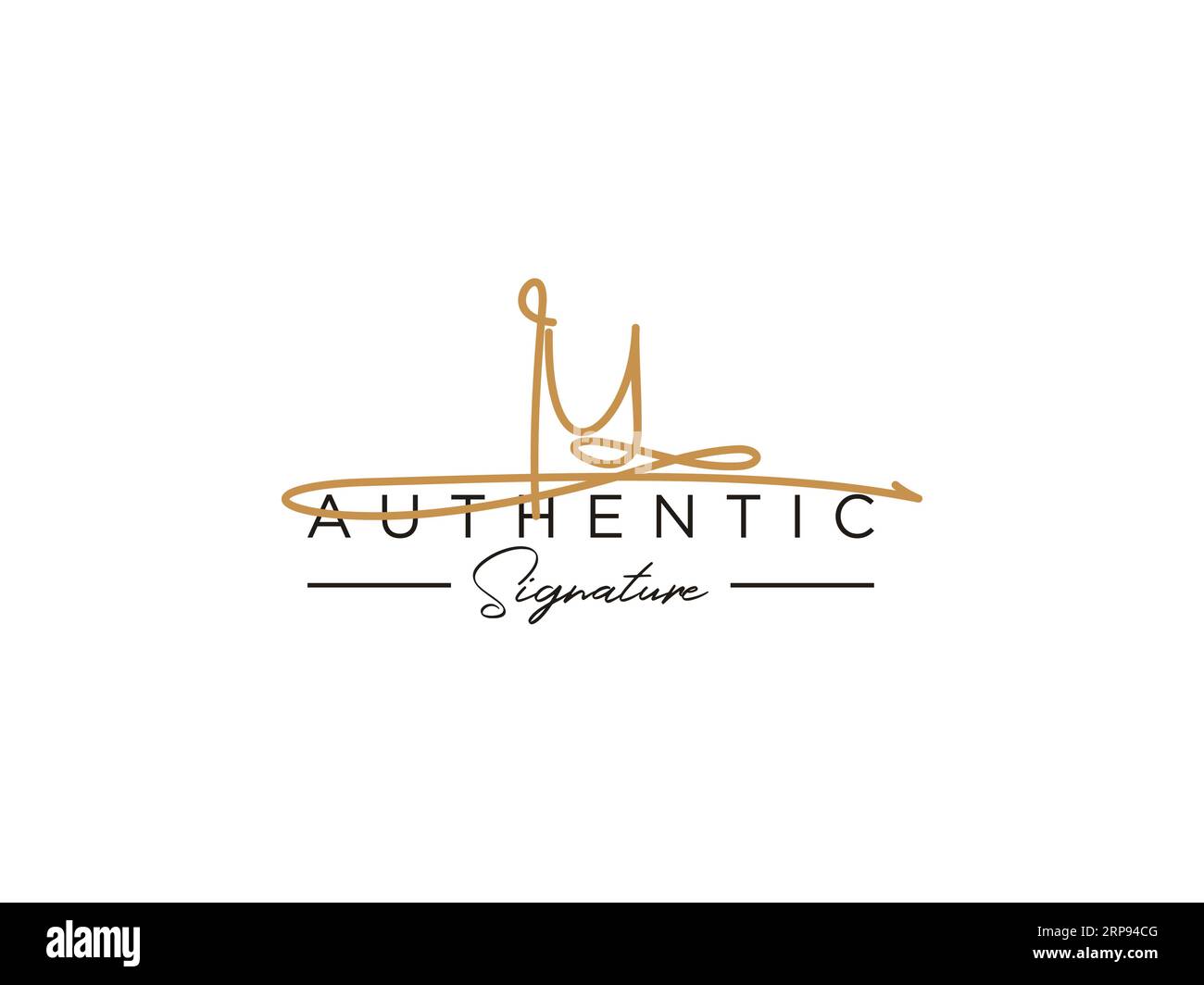 IU Signature Logo Template Vector Stock Vector Image & Art - Alamy