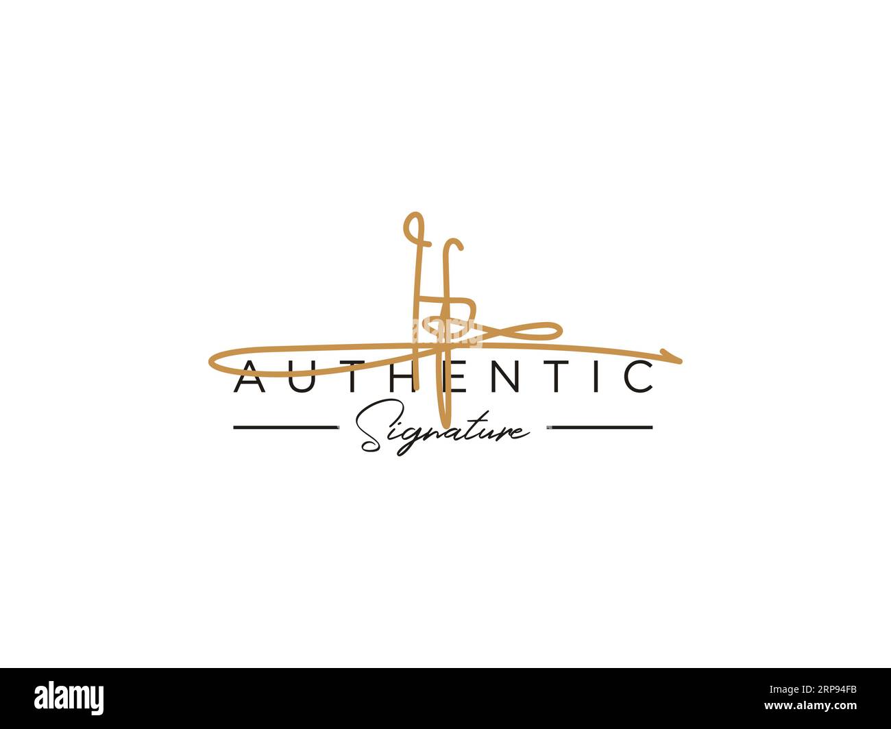 IF Signature Logo Template Vector Stock Vector Image & Art - Alamy