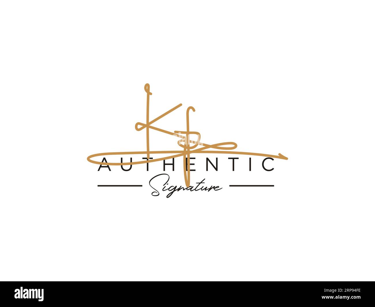 KF Signature Logo Template Vector Stock Vector Image & Art - Alamy
