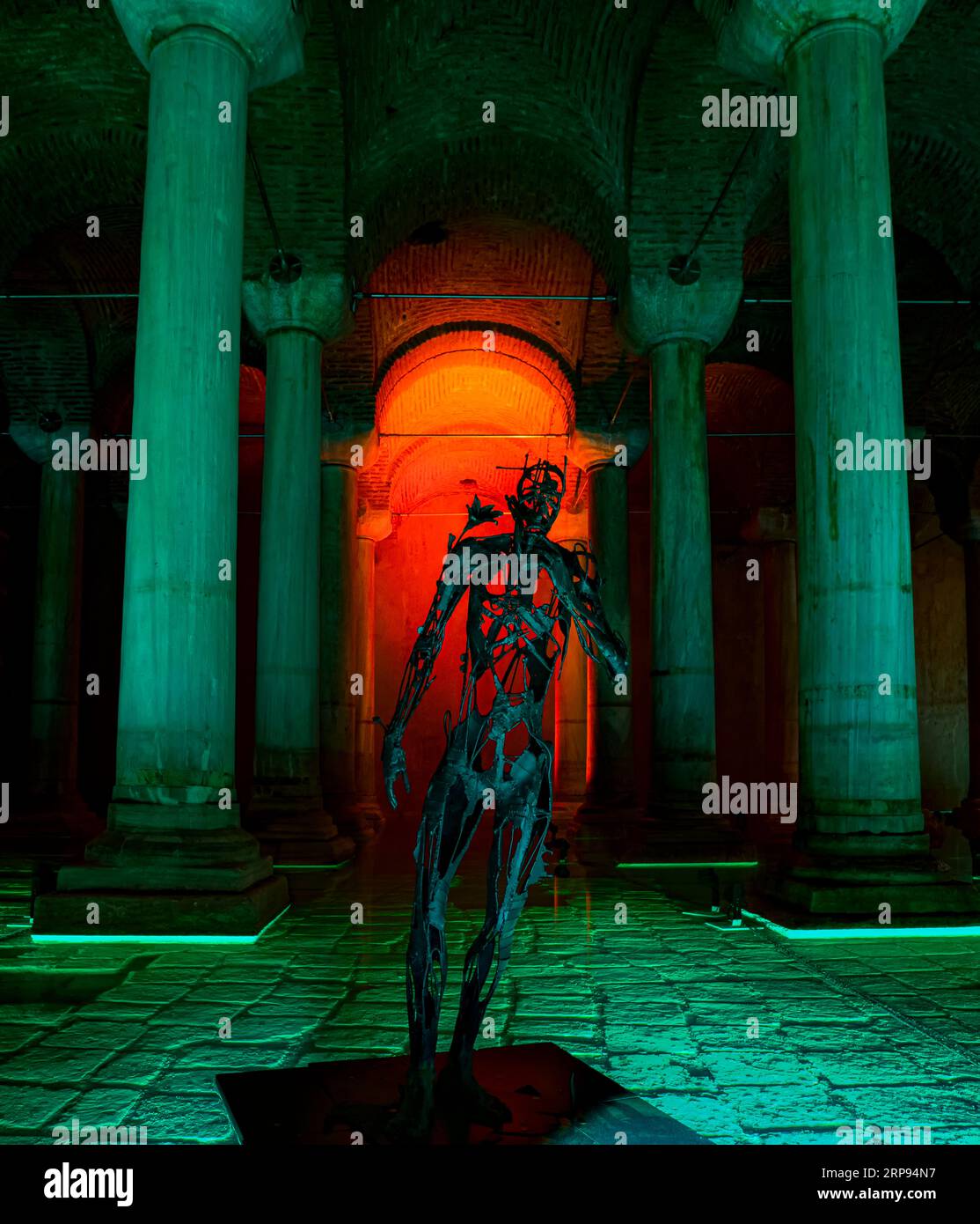 Art Installation in Basilica Cistern (Yerebatan Sarnici). Istanbul ...