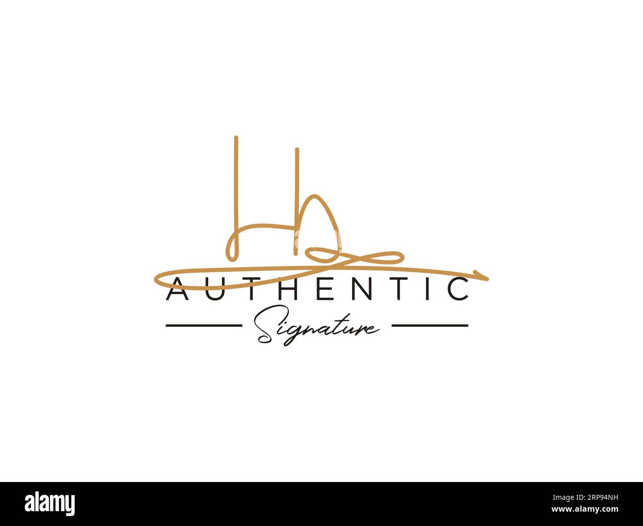 LH Signature Logo Template Vector Stock Vector Image & Art - Alamy