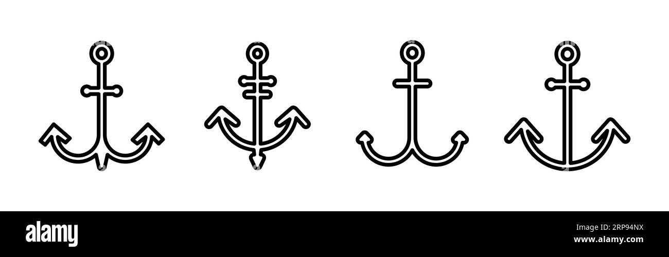 Anchor icon vector. Anchor sign. marine symbol Stock Vector Image & Art ...