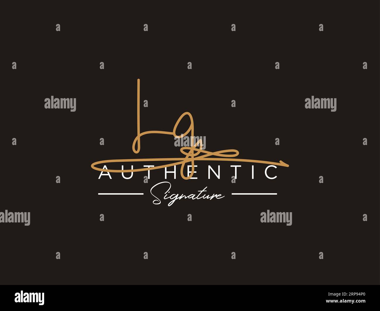 LG Signature Logo Template Vector Stock Vector Image & Art - Alamy