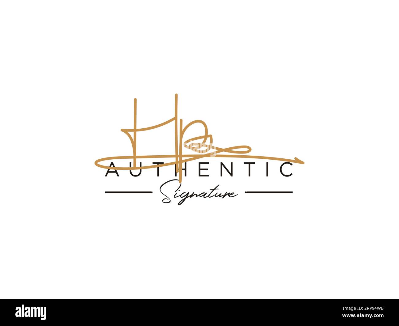 HP Signature Logo Template Vector Stock Vector Image & Art - Alamy