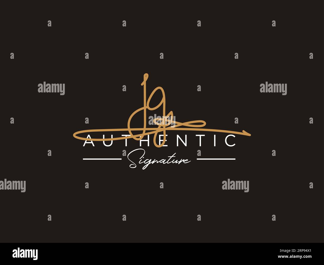JG Signature Logo Template Vector Stock Vector Image & Art - Alamy