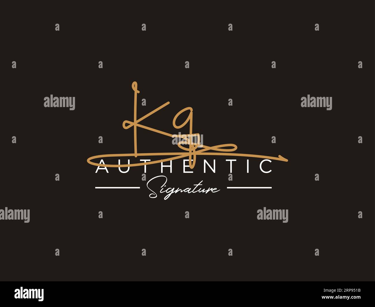 KQ Signature Logo Template Vector Stock Vector Image & Art - Alamy