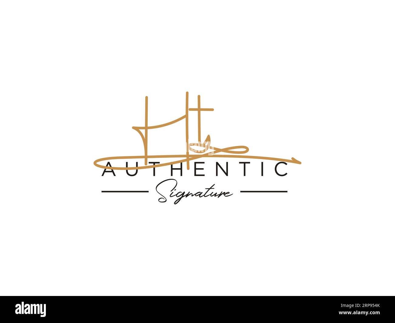 HT Signature Logo Template Vector Stock Vector Image & Art - Alamy