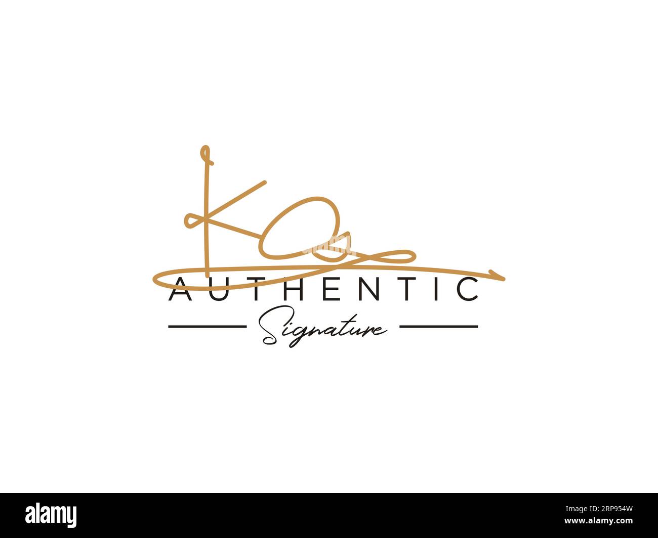 KO Signature Logo Template Vector Stock Vector Image & Art - Alamy