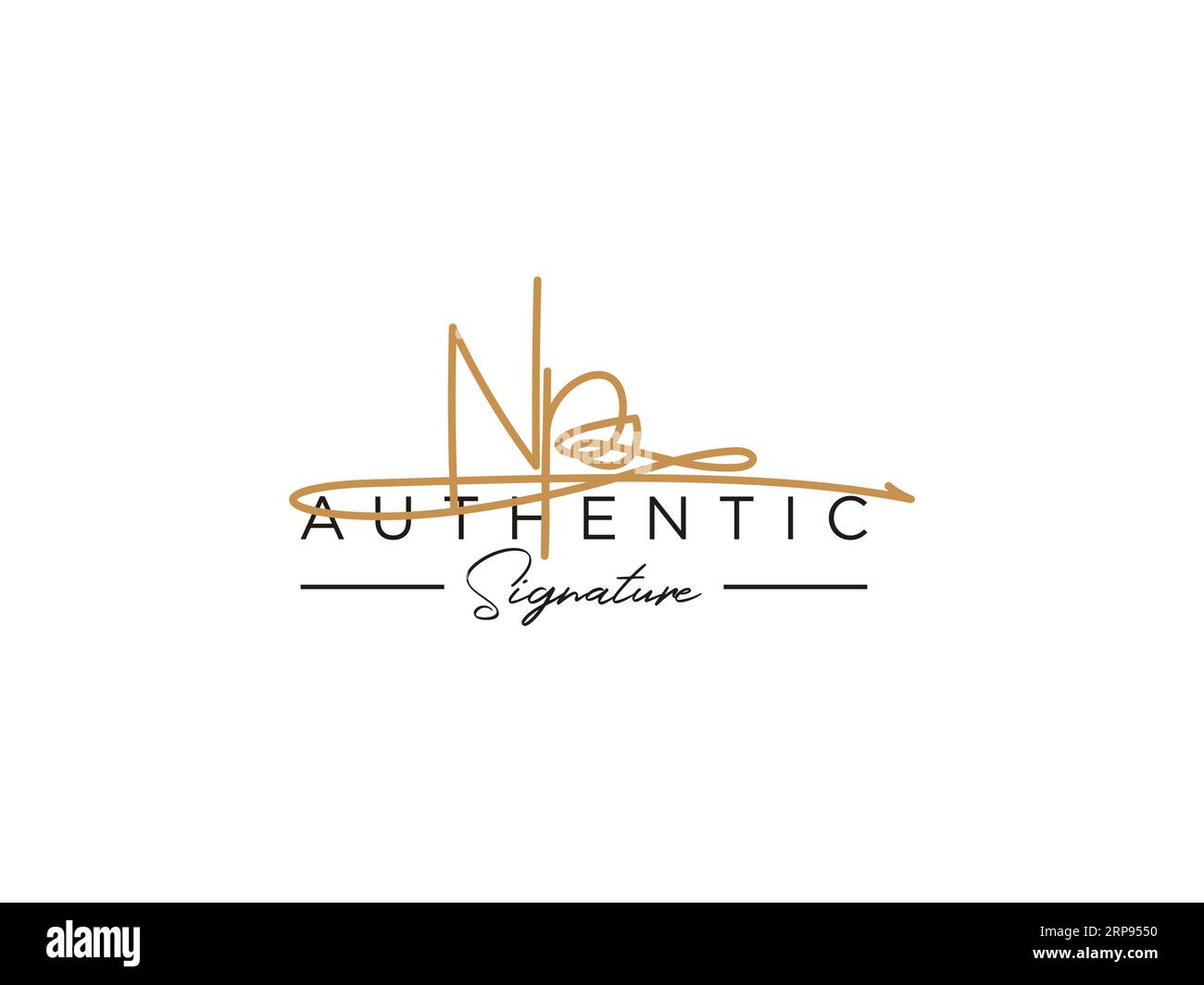 NP Signature Logo Template Vector Stock Vector Image & Art - Alamy