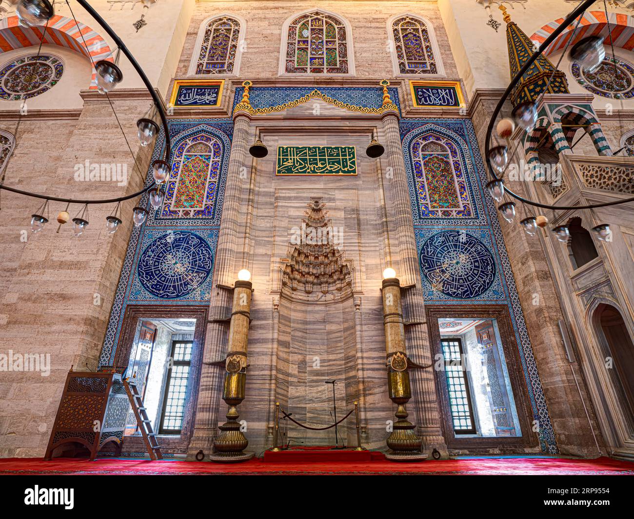 Stained glass window suleymaniye mosque hi-res stock photography and ...