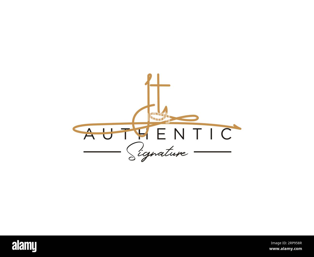 JT Signature Logo Template Vector Stock Vector Image & Art - Alamy