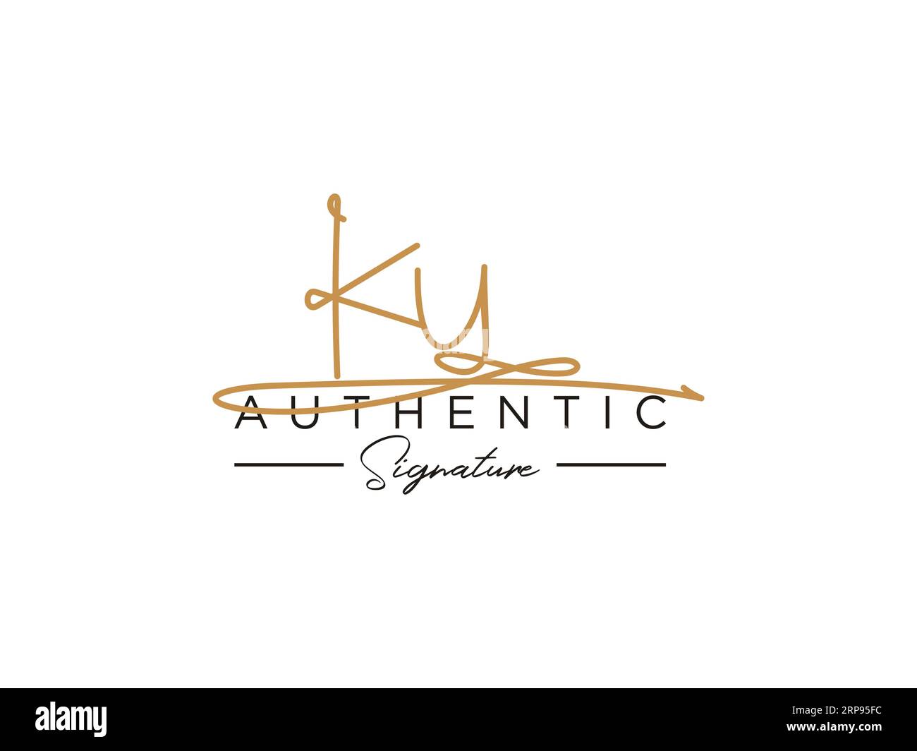 KU Signature Logo Template Vector Stock Vector Image & Art - Alamy