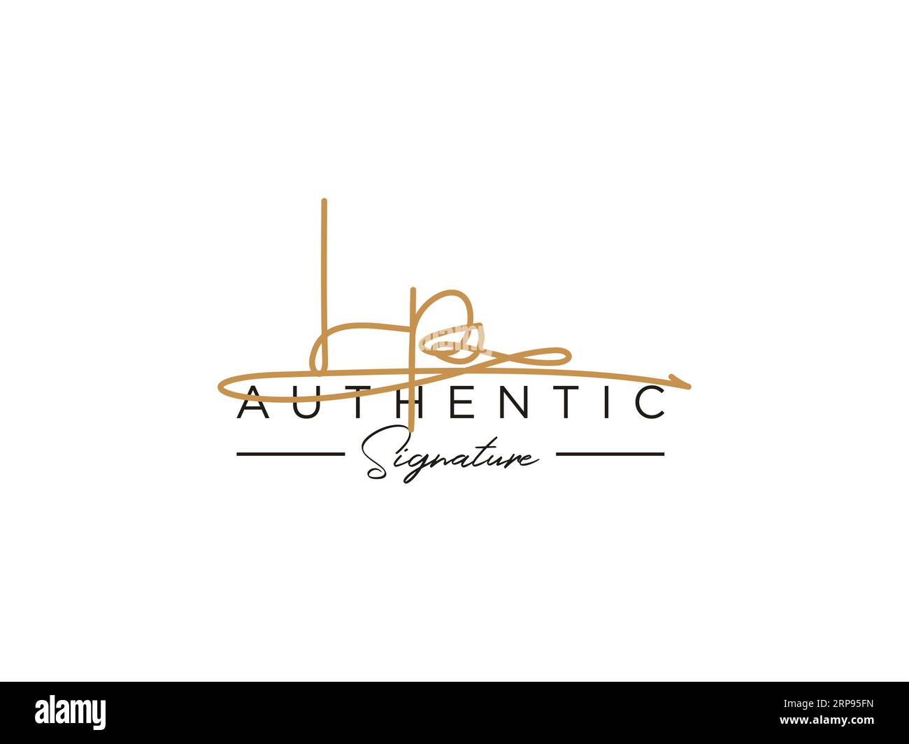 LP Signature Logo Template Vector Stock Vector Image & Art - Alamy