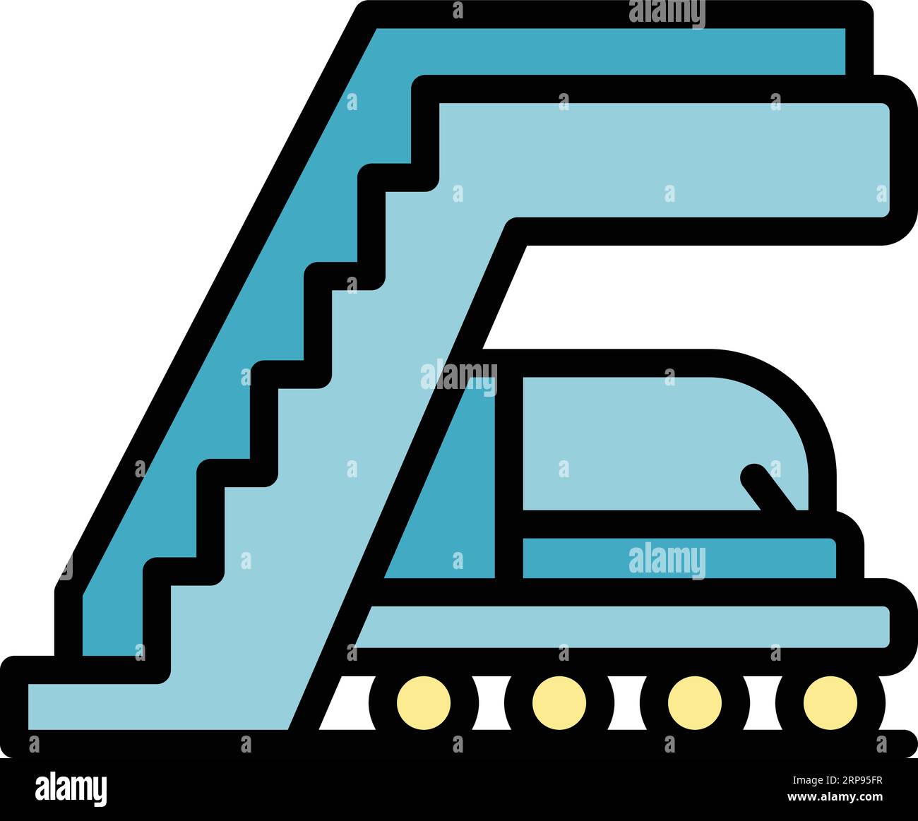 Door airplane service icon outline vector. Business transport. Terminal ...