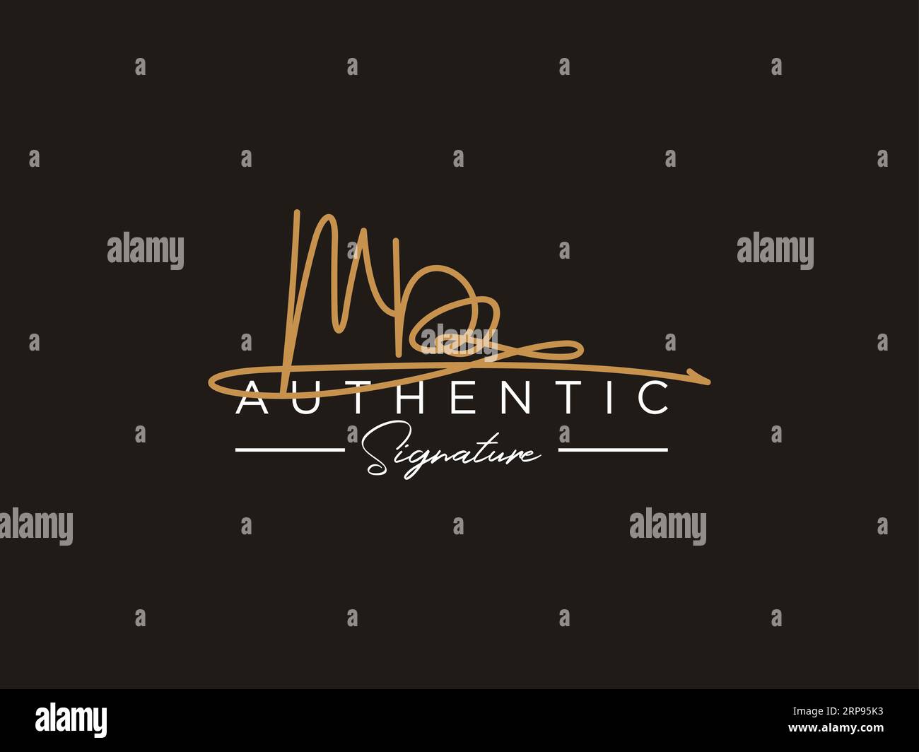 MB Signature Logo Template Vector Stock Vector Image & Art - Alamy