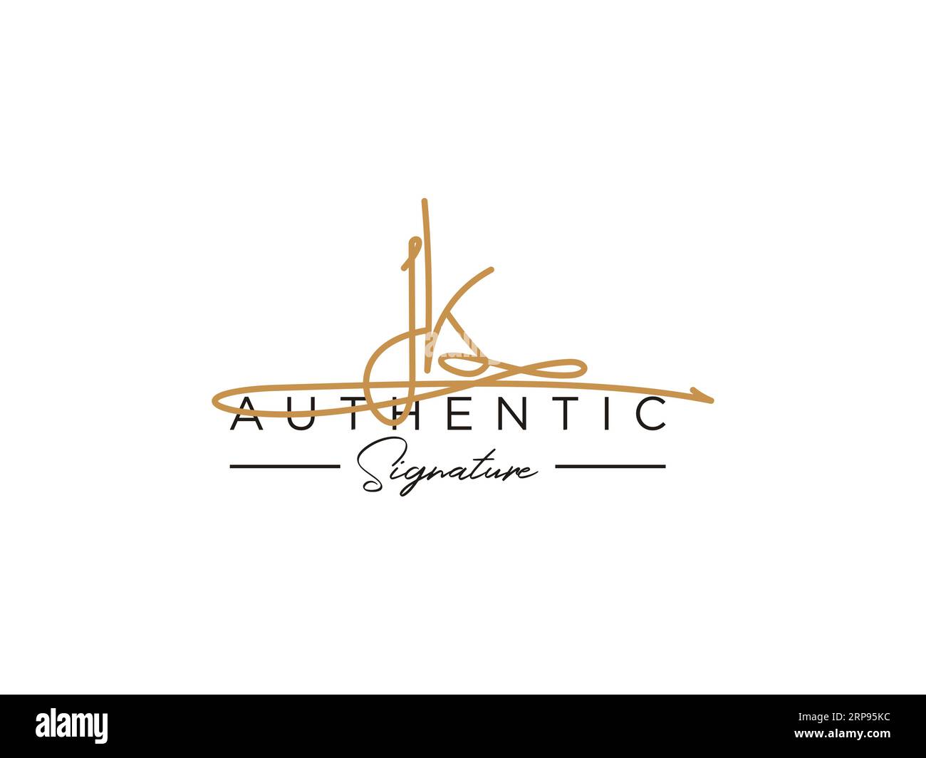 JK Signature Logo Template Vector Stock Vector Image & Art - Alamy