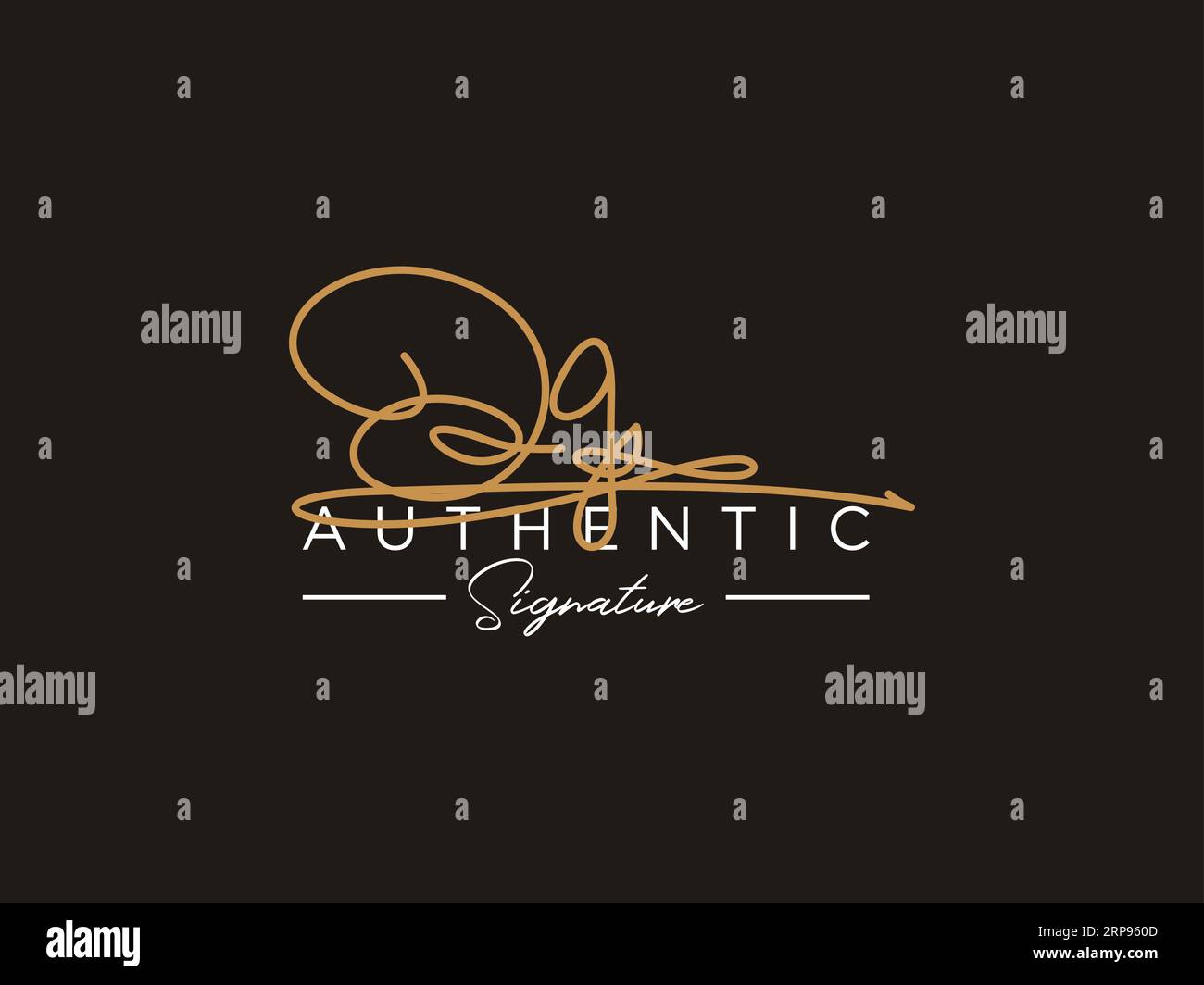 OG Signature Logo Template Vector Stock Vector Image & Art - Alamy