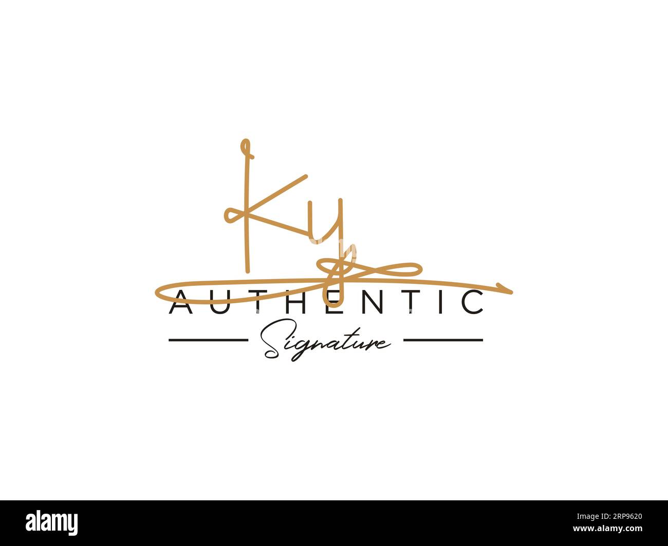 KY Signature Logo Template Vector Stock Vector Image & Art - Alamy