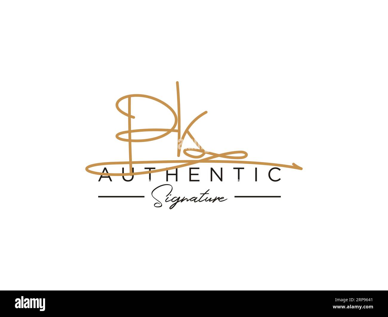 Pk signature Stock Vector Images - Alamy