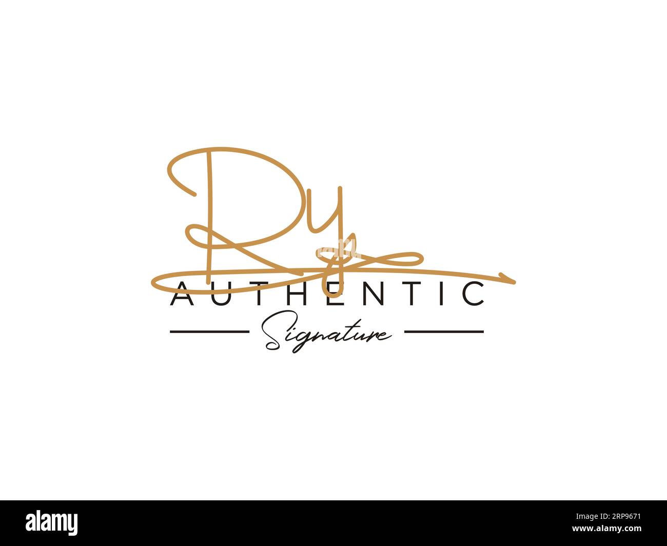 RY Signature Logo Template Vector Stock Vector Image & Art - Alamy