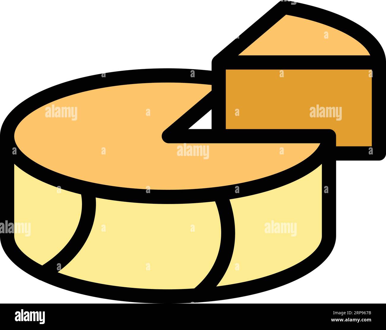 Grated cheddar cheese roll Stock Vector Images - Alamy