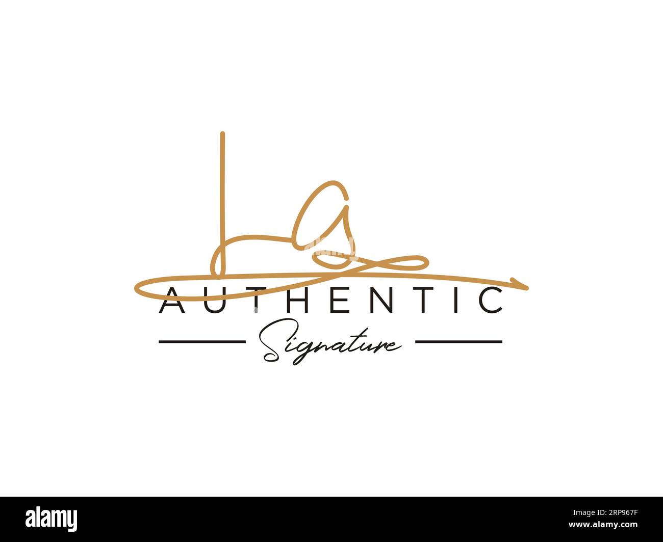 LA Signature Logo Template Vector Stock Vector Image & Art - Alamy