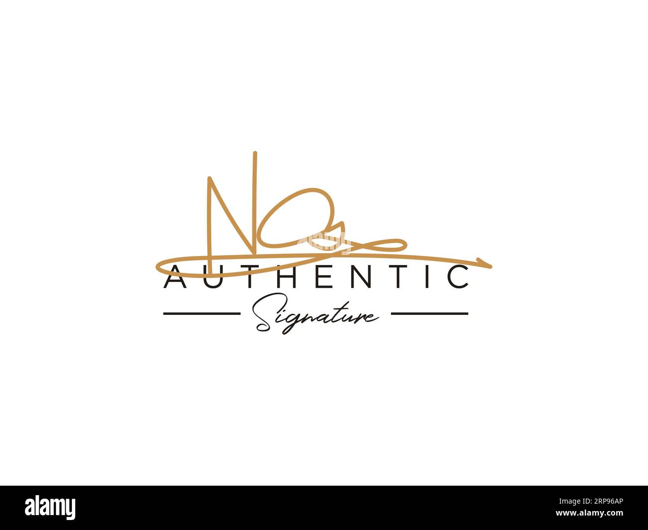 NO Signature Logo Template Vector Stock Vector Image & Art - Alamy