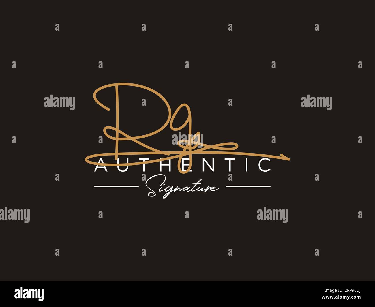 Rg signature Stock Vector Images - Alamy