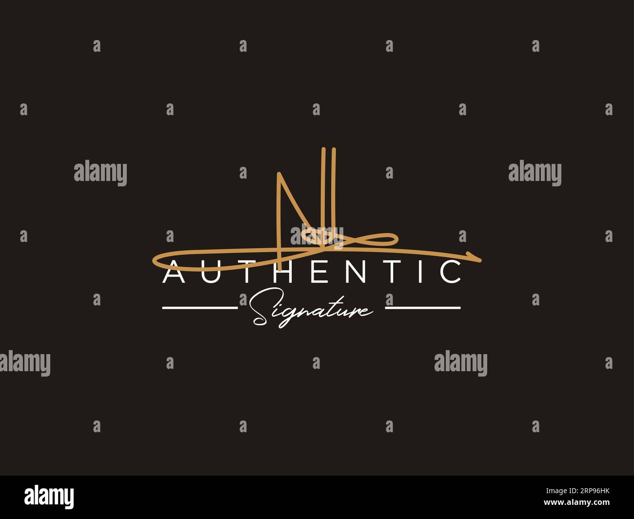 Nl modern logo Stock Vector Images - Alamy