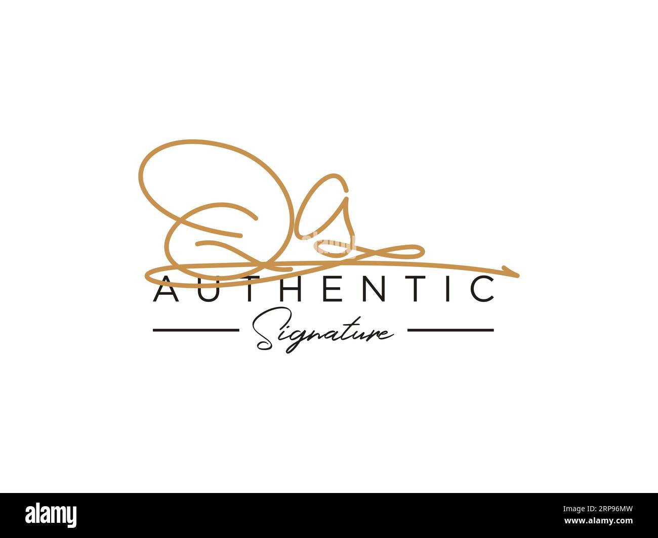 QA Signature Logo Template Vector Stock Vector Image & Art - Alamy