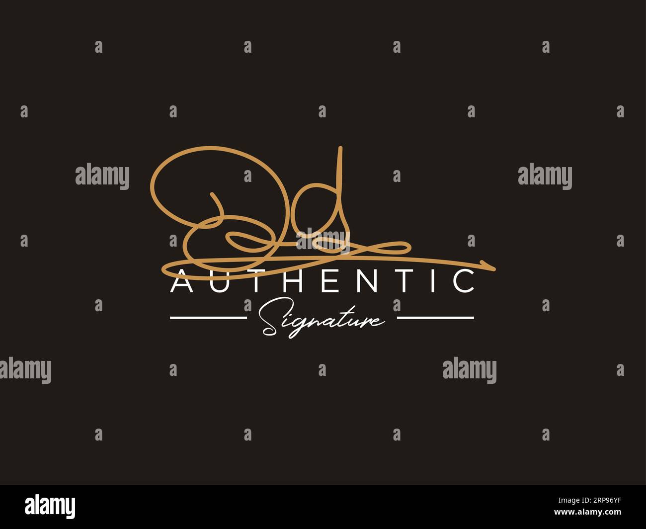 OD Signature Logo Template Vector Stock Vector Image & Art - Alamy