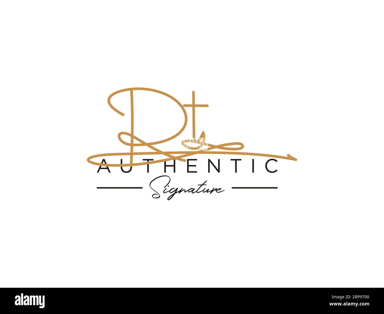 RT Signature Logo Template Vector Stock Vector Image & Art - Alamy