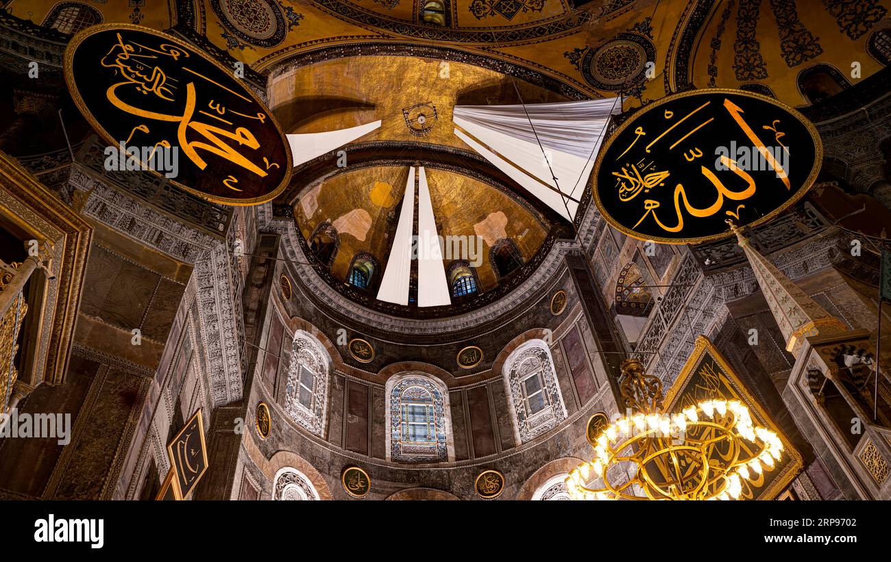 Hagia Sophia Mosque, a former Greek Orthodox church called the Church ...