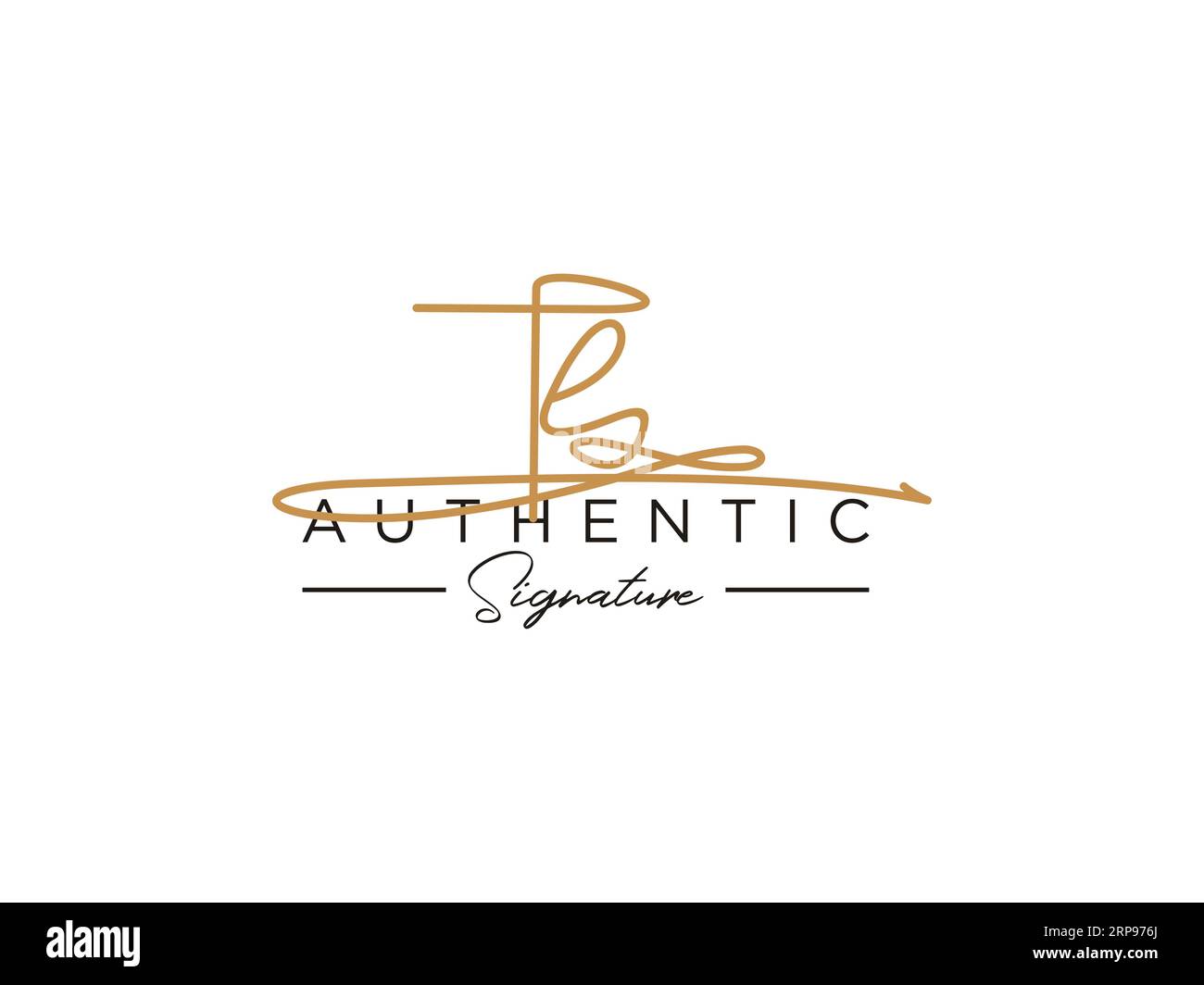 TE Signature Logo Template Vector Stock Vector Image & Art - Alamy