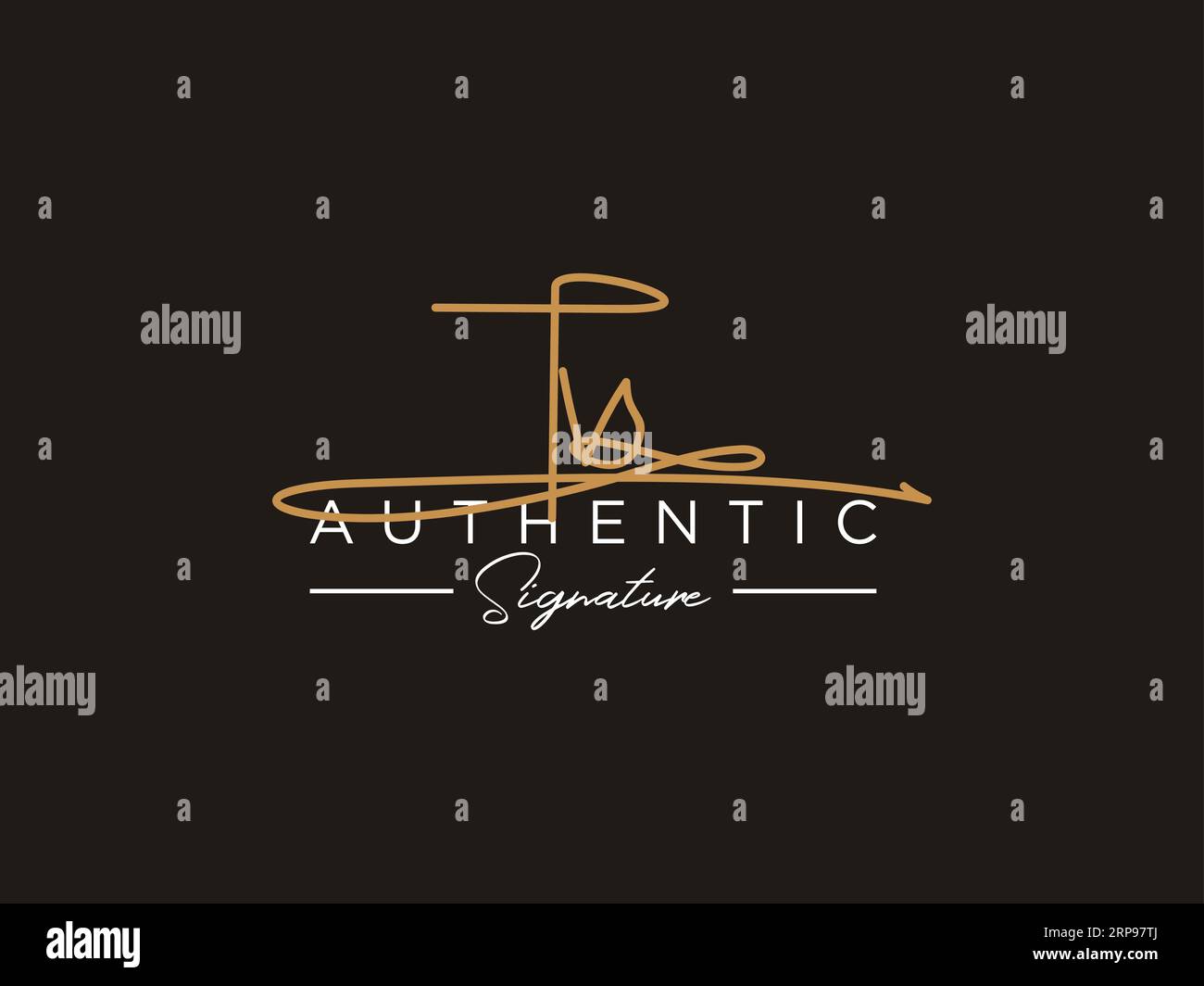 TV Signature Logo Template Vector Stock Vector Image & Art - Alamy