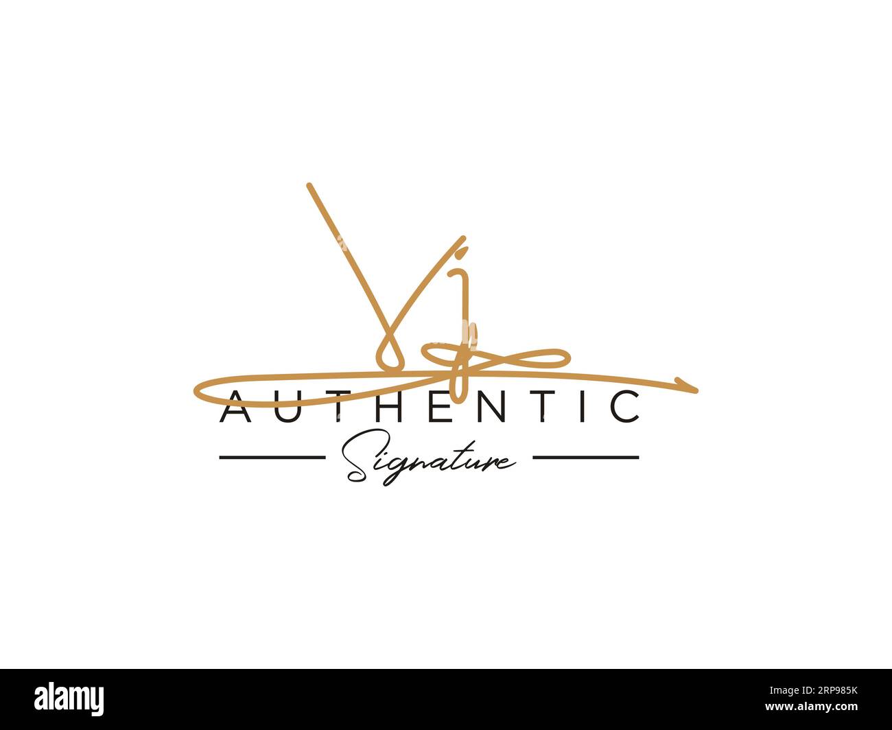 Vj modern logo hi-res stock photography and images - Alamy