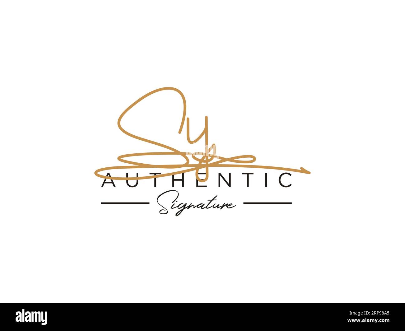 SY Signature Logo Template Vector Stock Vector Image & Art - Alamy