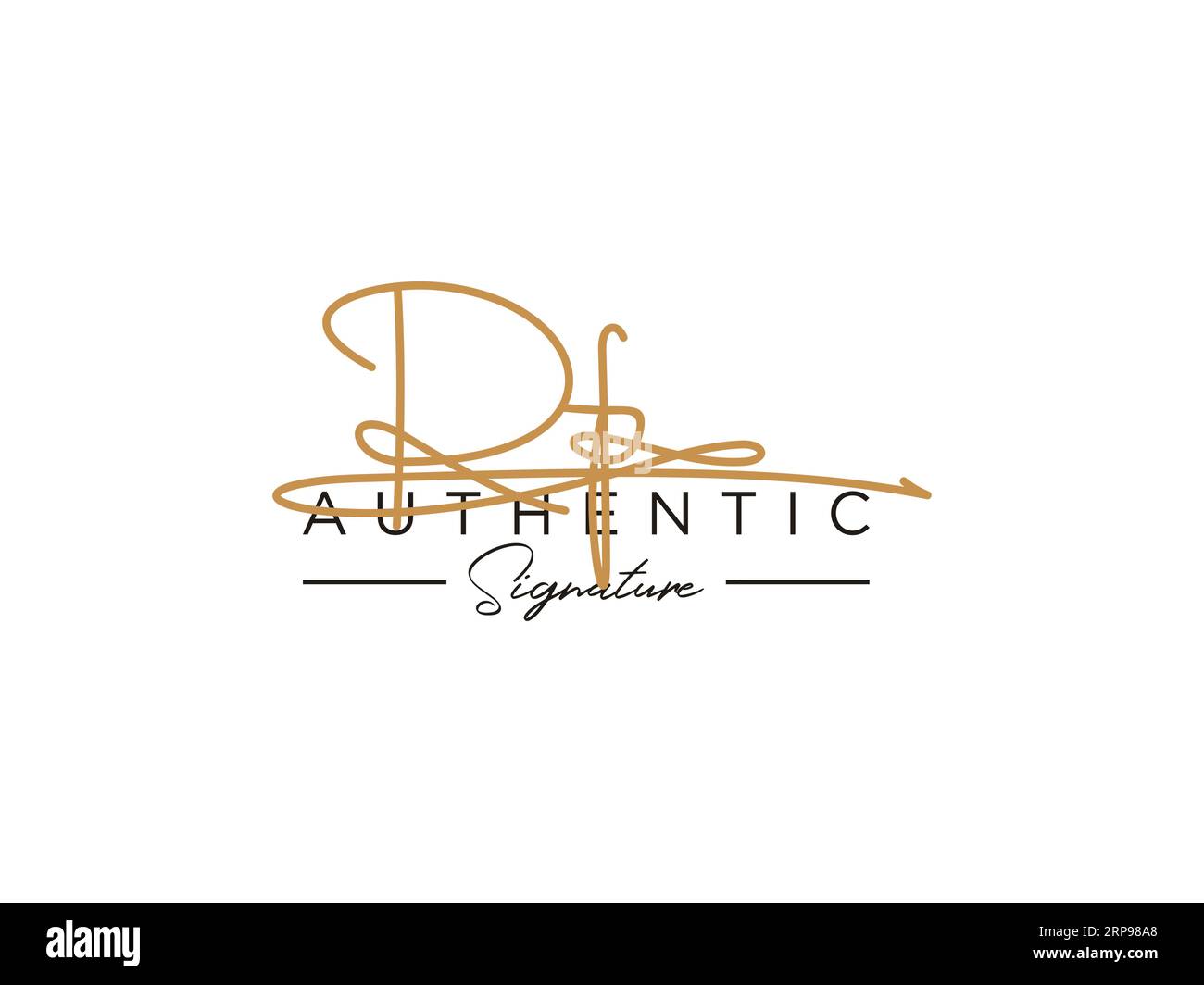 RF Signature Logo Template Vector Stock Vector Image & Art - Alamy