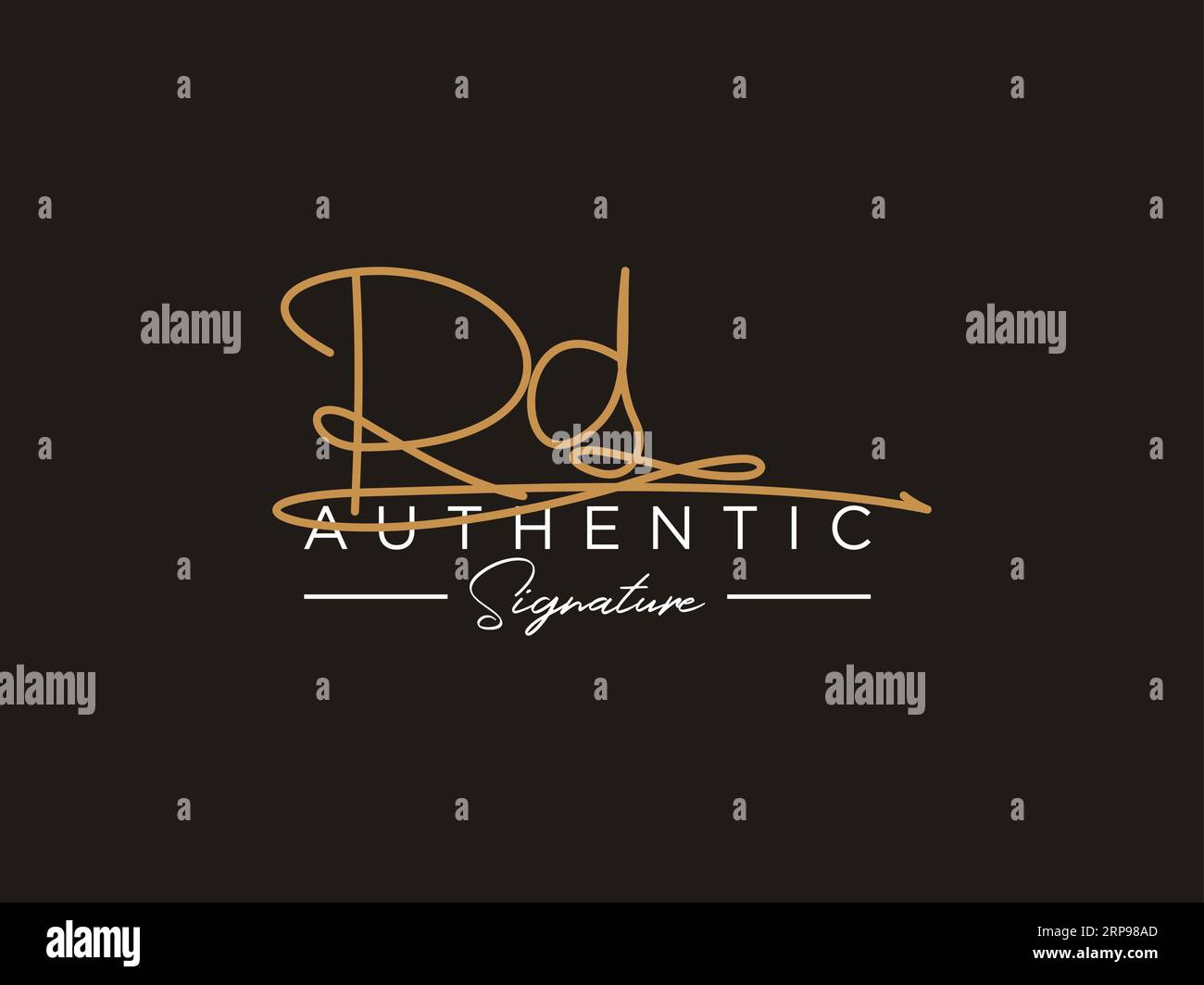 RD Signature Logo Template Vector Stock Vector Image & Art - Alamy