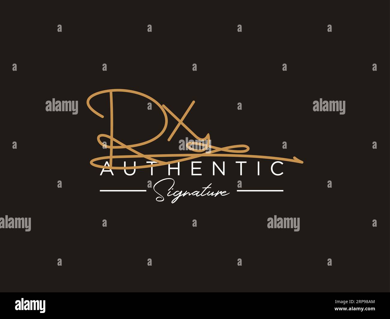 RX Signature Logo Template Vector Stock Vector Image & Art - Alamy