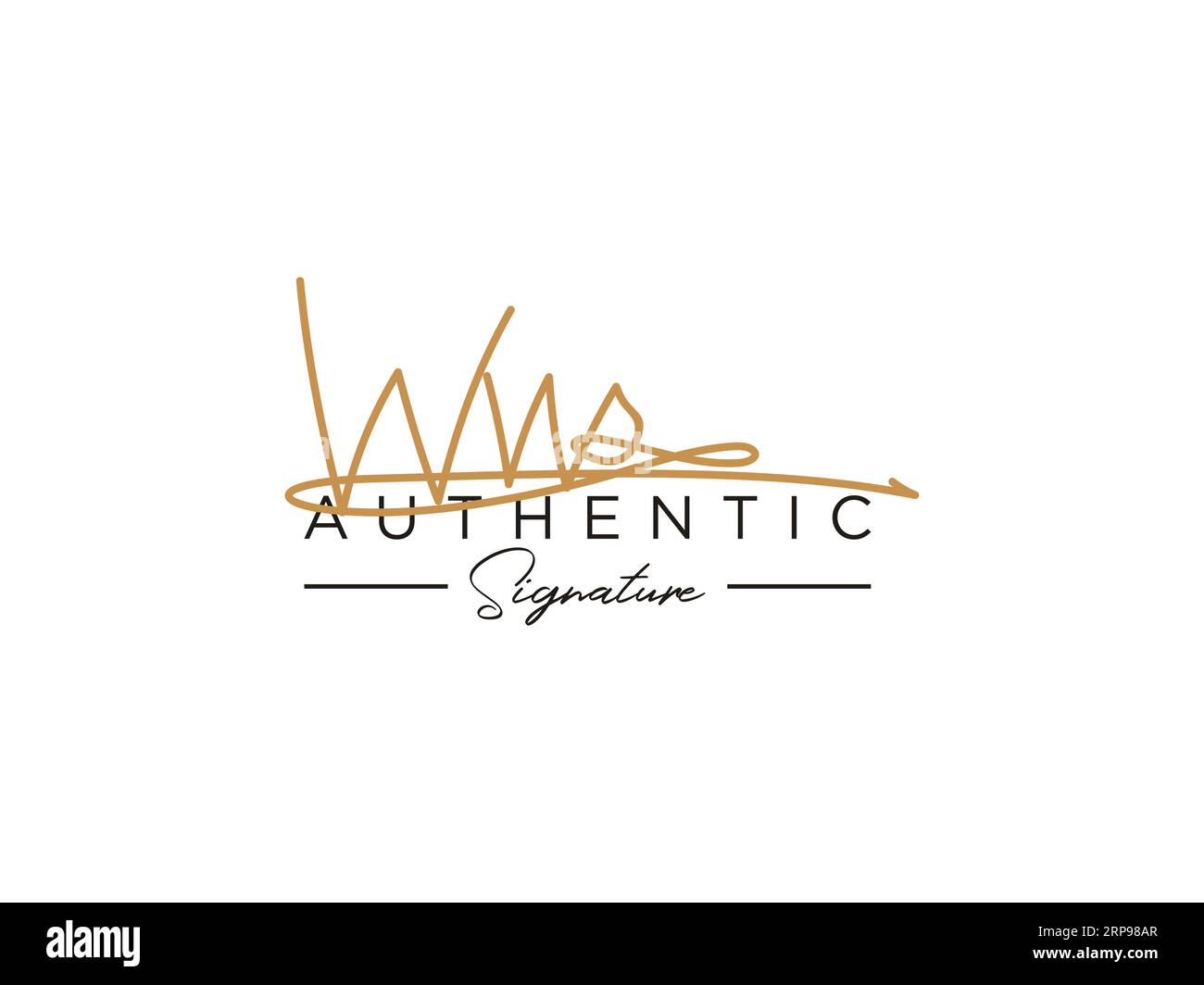 WW Signature Logo Template Vector Stock Vector Image & Art - Alamy